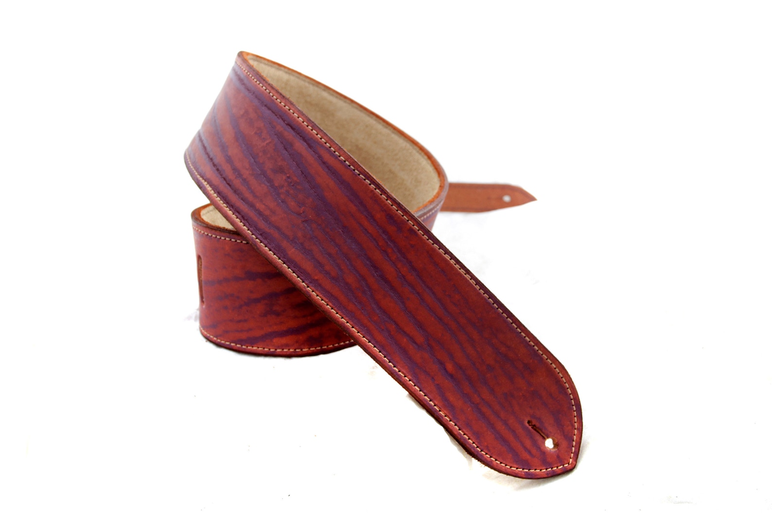 Handmade Leather Tiger Stripe Guitar Strap | Etsy