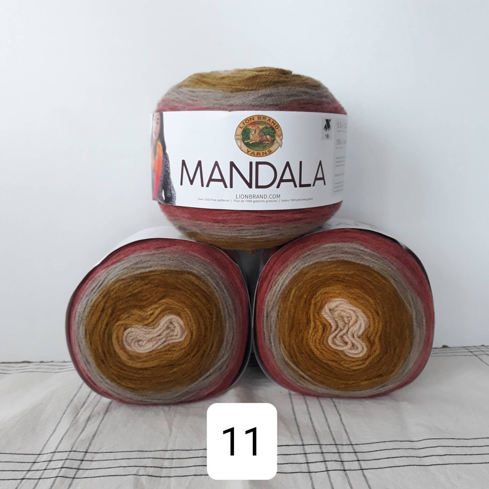 Lion Brand Mandala Cake Yarn Sweet Roll Yarn 150 Gr Rainbow | Etsy