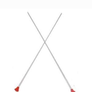 Aluminium Extra Long Knitting Blanket Needles 60 Cm - 24 Inches, Single ...