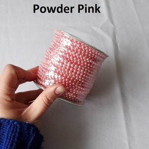 Half Round Pearls Beads String, Strand for Costumes Wedding Pageant ...