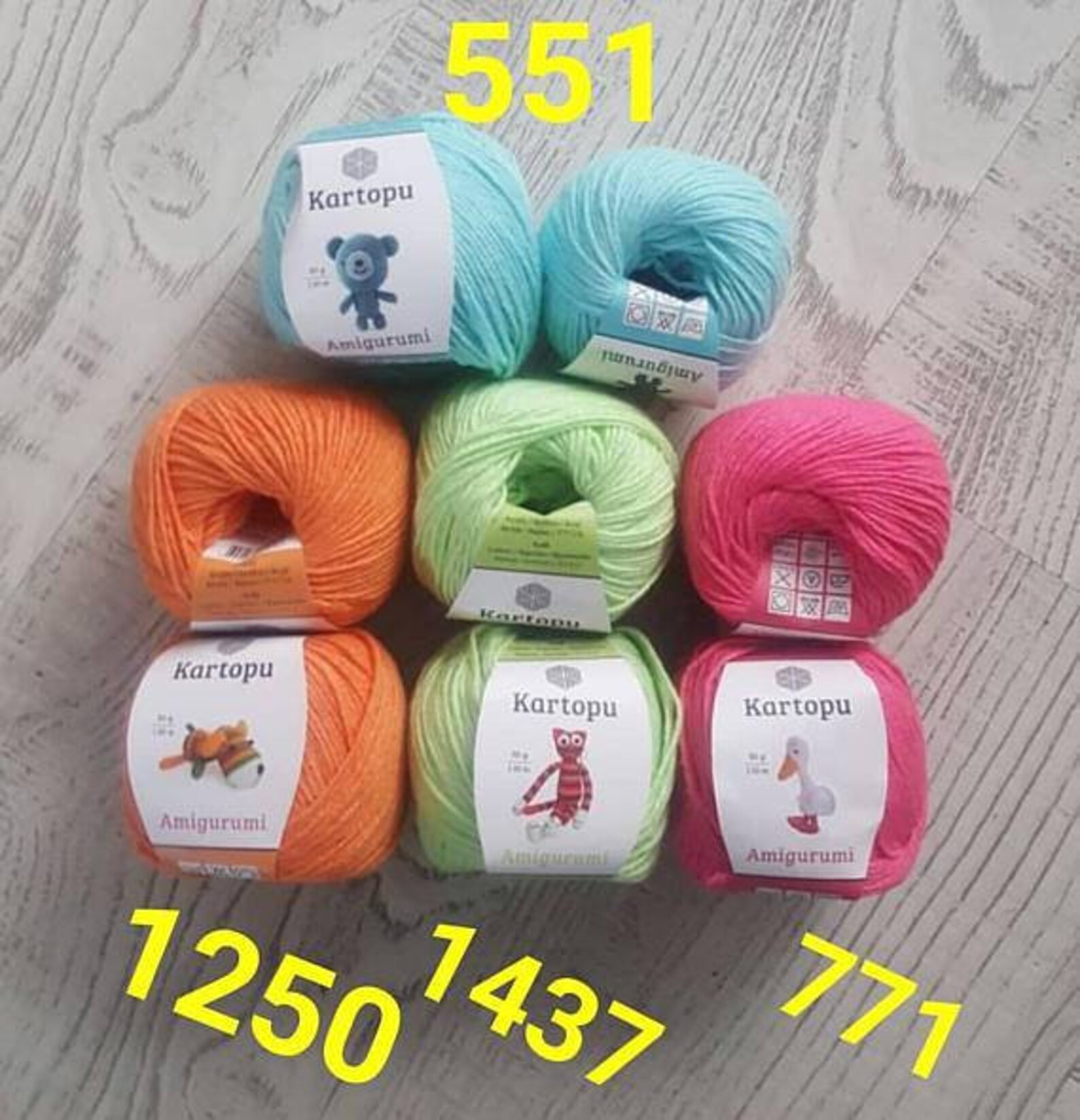 Kartopu Amigurumi Cotton Thread Cotton Amigurumi Yarn | Etsy