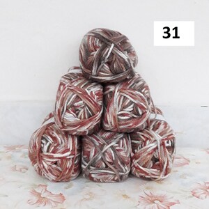 6 Skeins Export Surplus Batik Yarn DK Yarn Soft Rainbow Colors, Rainbow ...