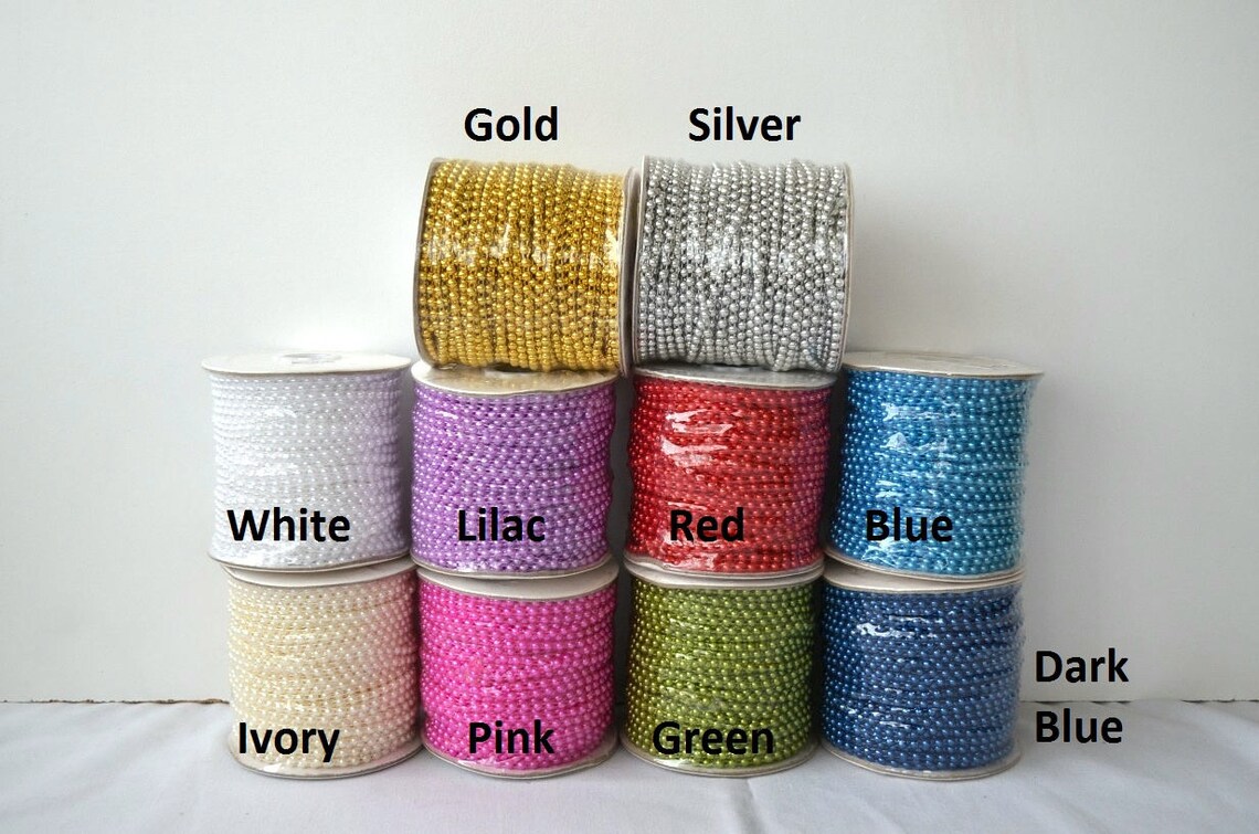 Half Round Pearls Beads String Strand for Costumes Wedding | Etsy