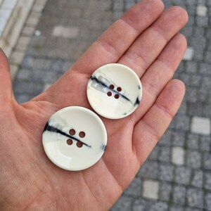 Oversize Cream Plastic Buttons, 4-hole, Knitting Sewing, 35mm 40mm - Etsy