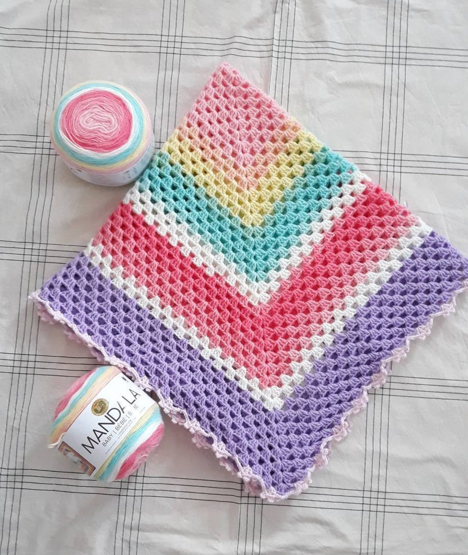 Lion Brand Mandala Baby Cake Yarn Sweet Roll Yarn 150 Gr - Etsy