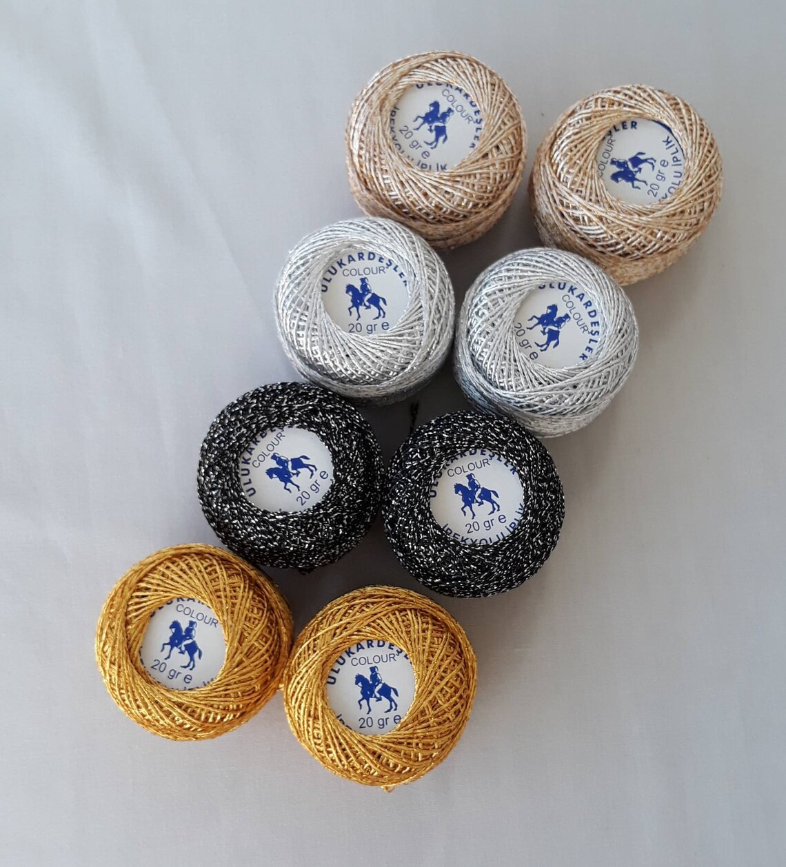 Crochet Metallic Thread, Crochet Lurex Yarns, Glitter Mercerized Cotton ...