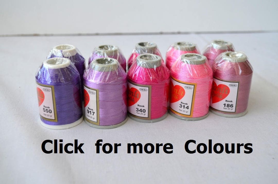 10 Pcs Polyester Lace Crochet Thread, 20 Gr Size 50, Oya Lace Crochet ...