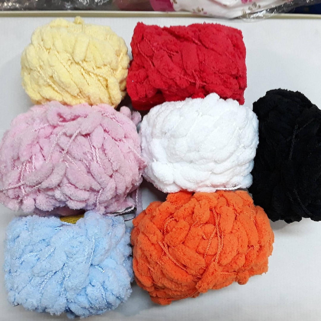Pom Pom Yarn, Pon Pon Yarn, Puff Ball Yarn, Ice Cocoon Pompom Ponpon ...