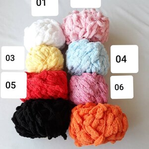 Pom Pom Yarn, Pon Pon Yarn, Puff Ball Yarn, Ice Cocoon Pompom Ponpon ...