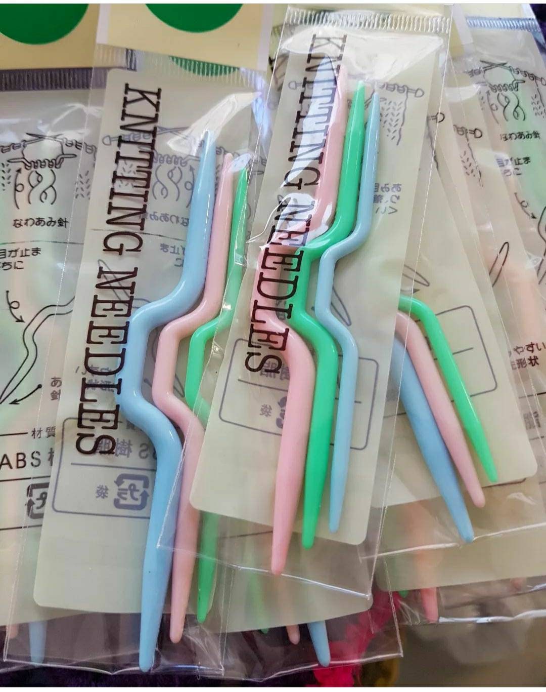 Plastic Cable Stitch Needles Set Pack of 3, Cable Needles for Hair ...