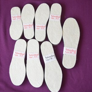 Perforated Felt Insoles for Crochet, Soles for Slippers, Felt Soles ...