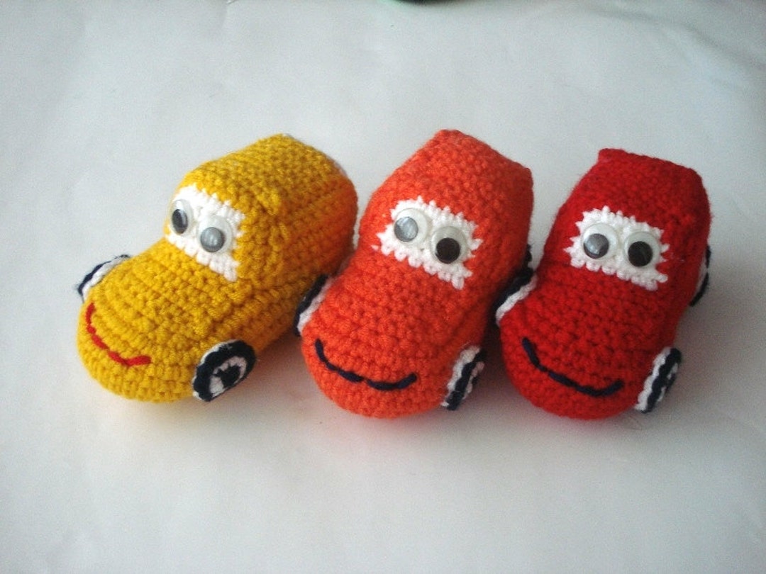 Ecofriendly Toys, Stuffed Car, Crochet Red Cars, Amigurumi Toys, Kids ...