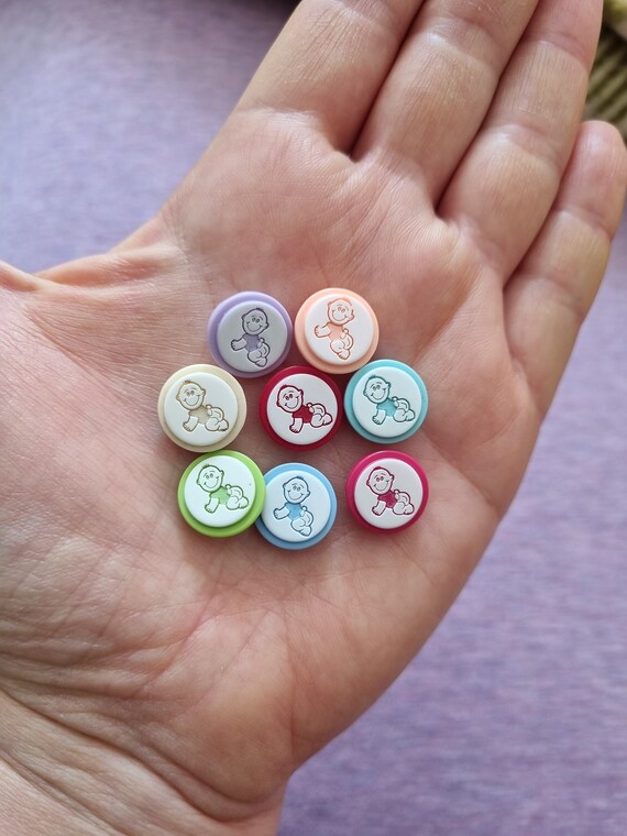 Small Baby Desing Baby Buttons Baby Knitting Plastic Buttons Baby Patterned Baby Buttons for Knitting 10 Mm Small Plastic Baby Button Etsy UK
