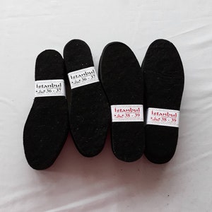 Perforated Felt Insoles for Crochet, Soles for Slippers, Felt Soles ...