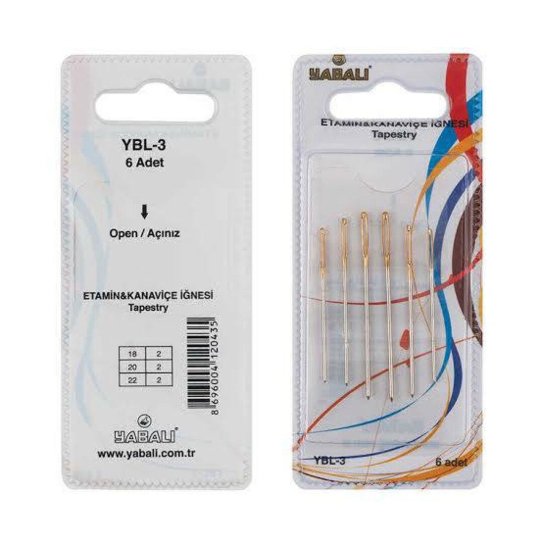 Metal Blunt Needles Pack of 6, Blunt Needles for Embroidery or Leather ...