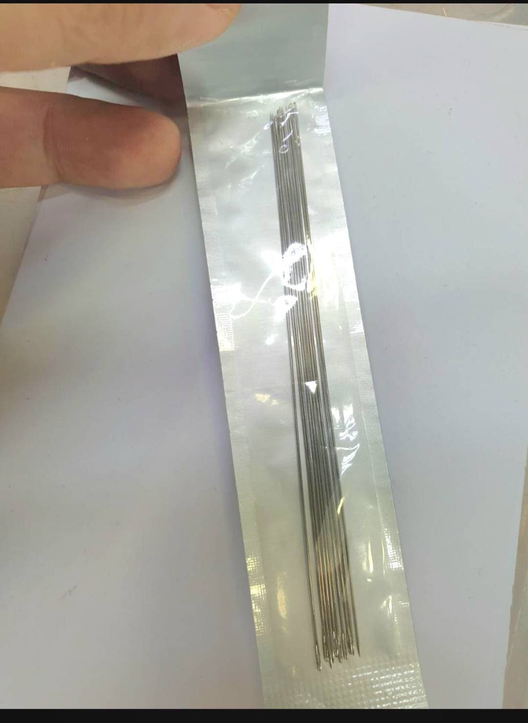 Long Thin Stainless Steel Sewing Needles Pack of 10, Needles for ...