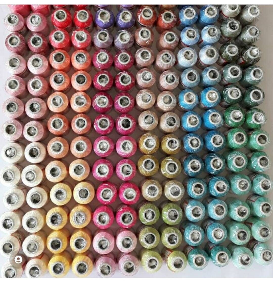 100 Pcs Polyester Embroidery Thread, 20 Gr Size 50, Oya Lace Crochet ...