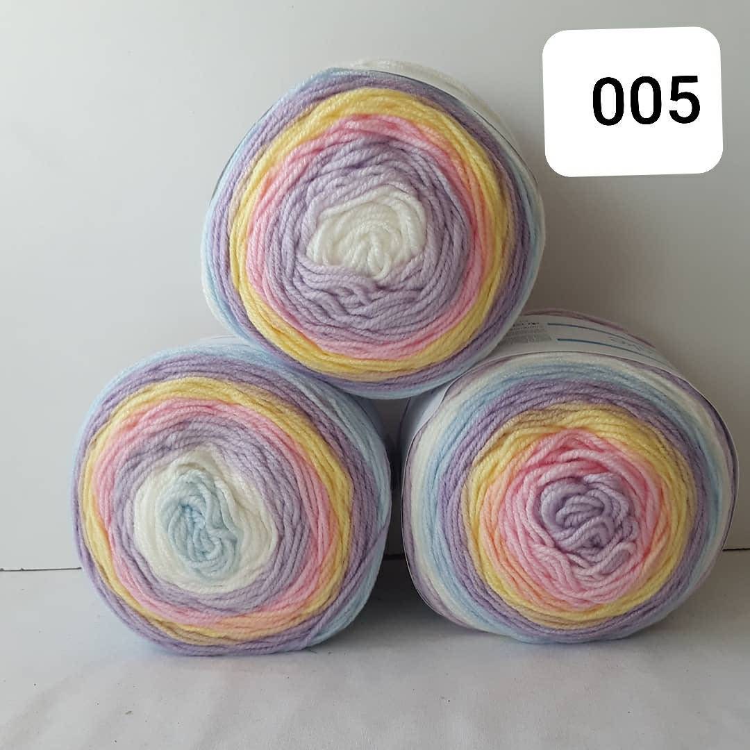 3 madejas de hilo Madame Zimbul Cake, hilo de rollo dulce 150 gr, hilo ...