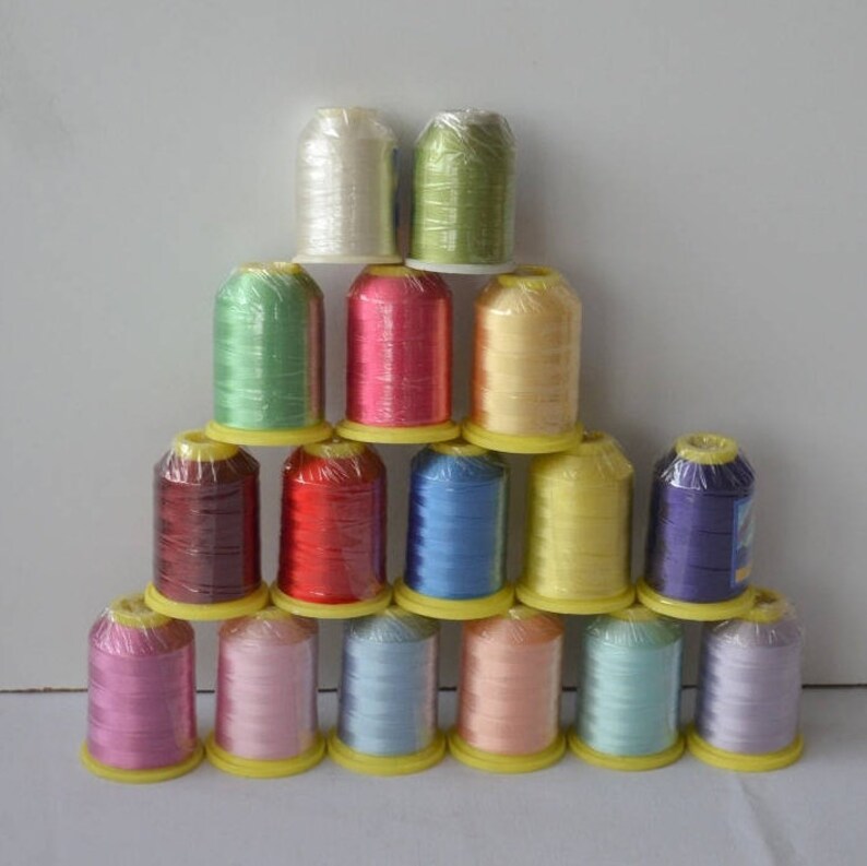 Machine Embroidery Spool Embroidery Thread Sewing Fiber - Etsy