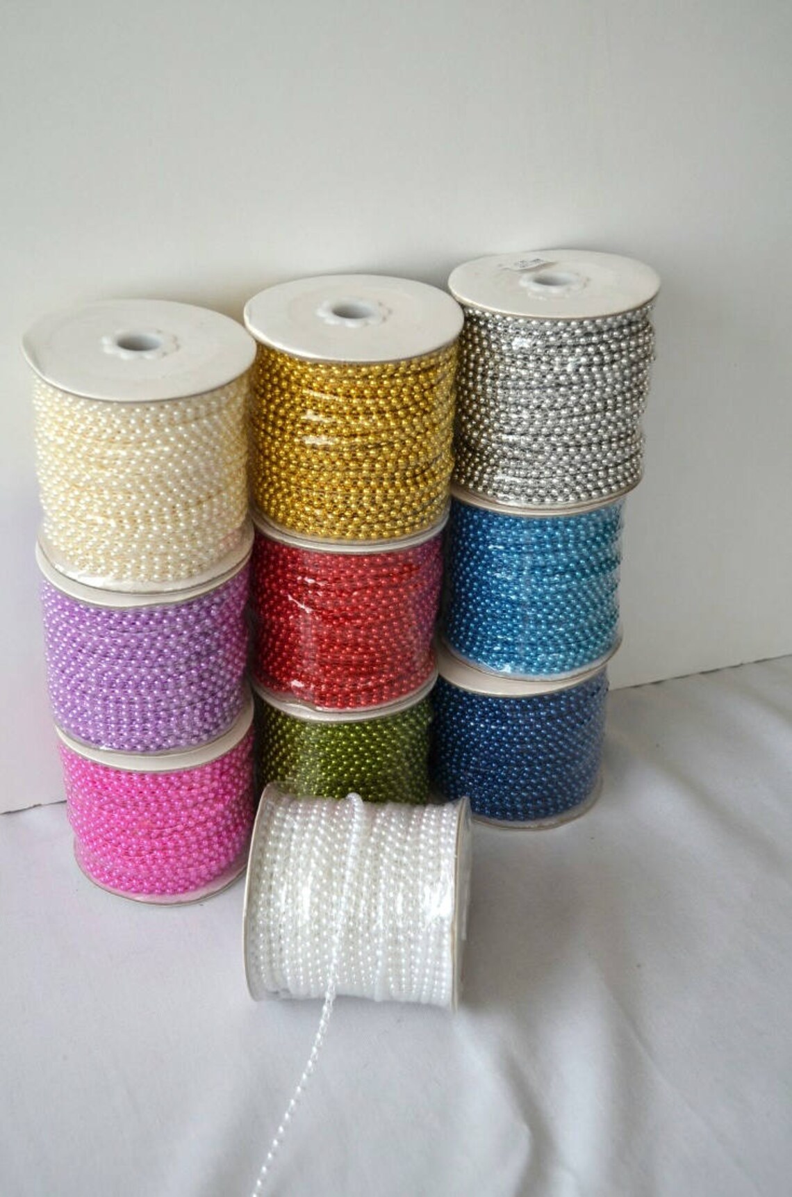 Half Round Pearls Beads String Strand for Costumes Wedding | Etsy