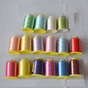 Machine Embroidery Spool, Embroidery Thread, Sewing Fiber Polyester Art ...