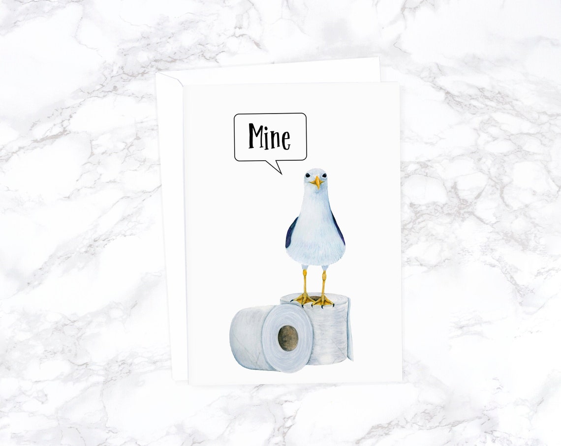 Toilet Paper Card Quarantine Card Social Distancing Card - Etsy