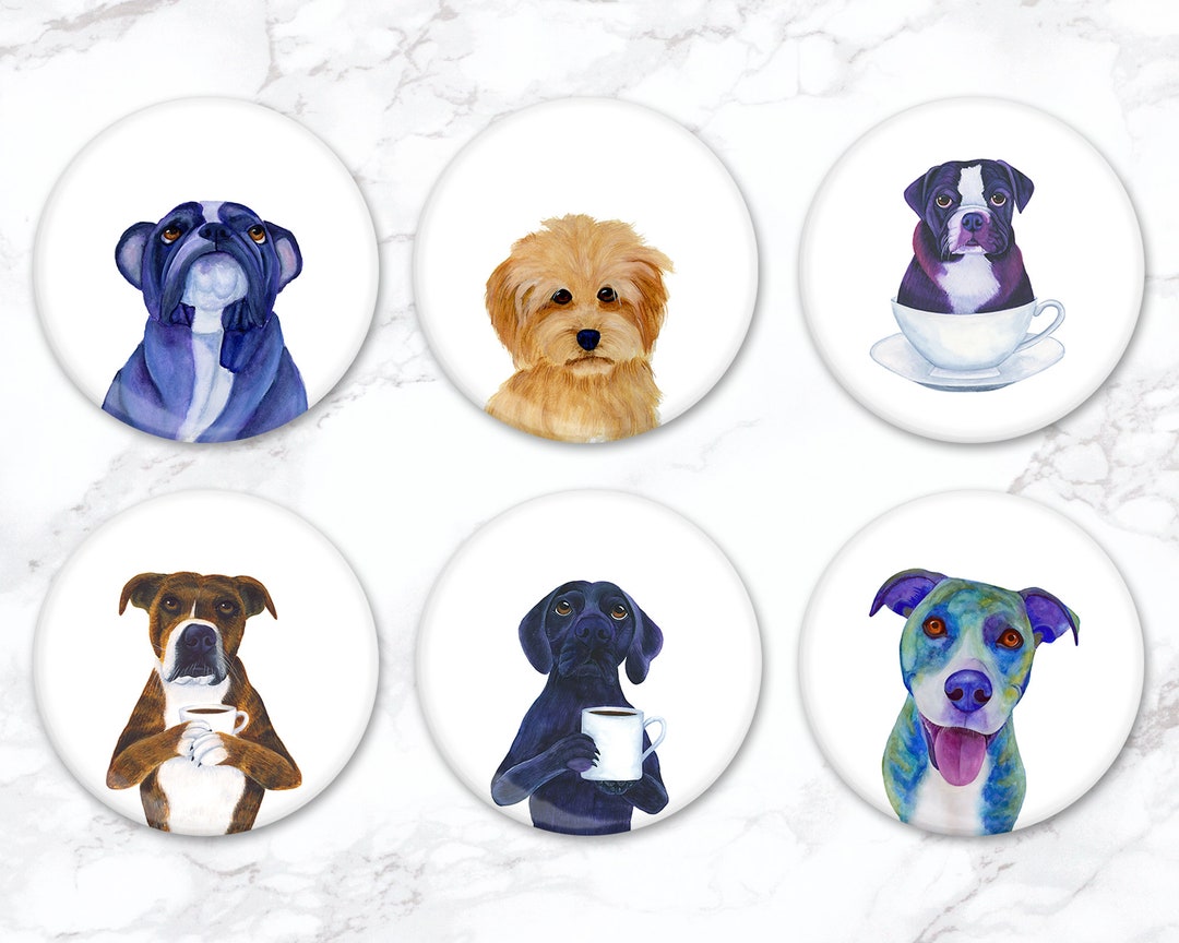 Dog Magnet Set, Toy Poodle Magnet, Dog Lover Gift, Pit Bull Magnet ...