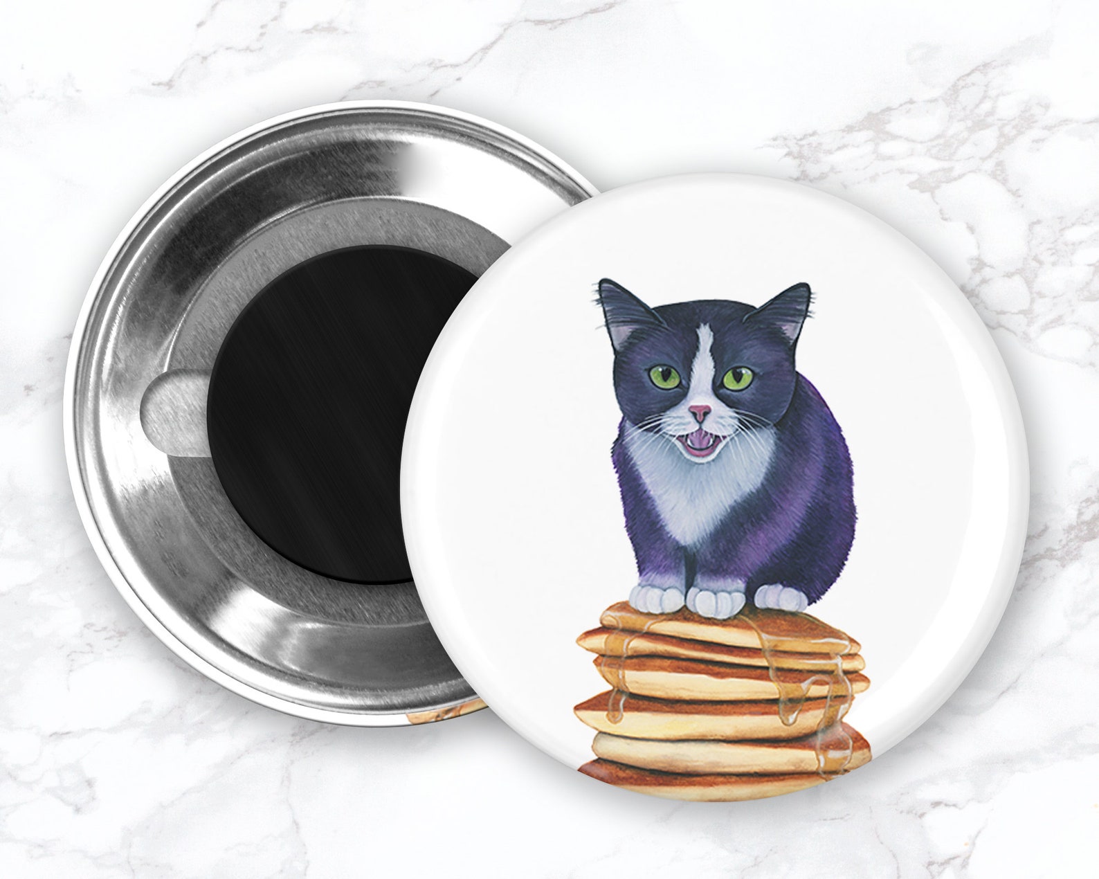 Cat Magnet Set Cat Fridge Magnet Funny Food Magnets - Etsy