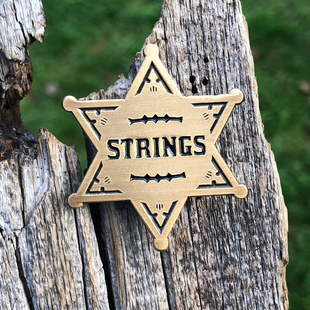 V2 Gold Sheriff Badge, Billy Strings - Etsy
