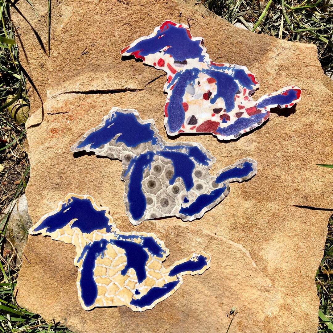 Great Lakes Rock Sticker Pack - Etsy