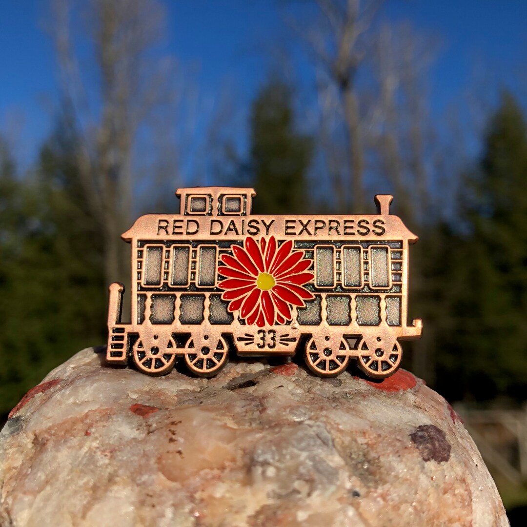 Red Daisy Train Pin ACR (billy Strings) - Etsy
