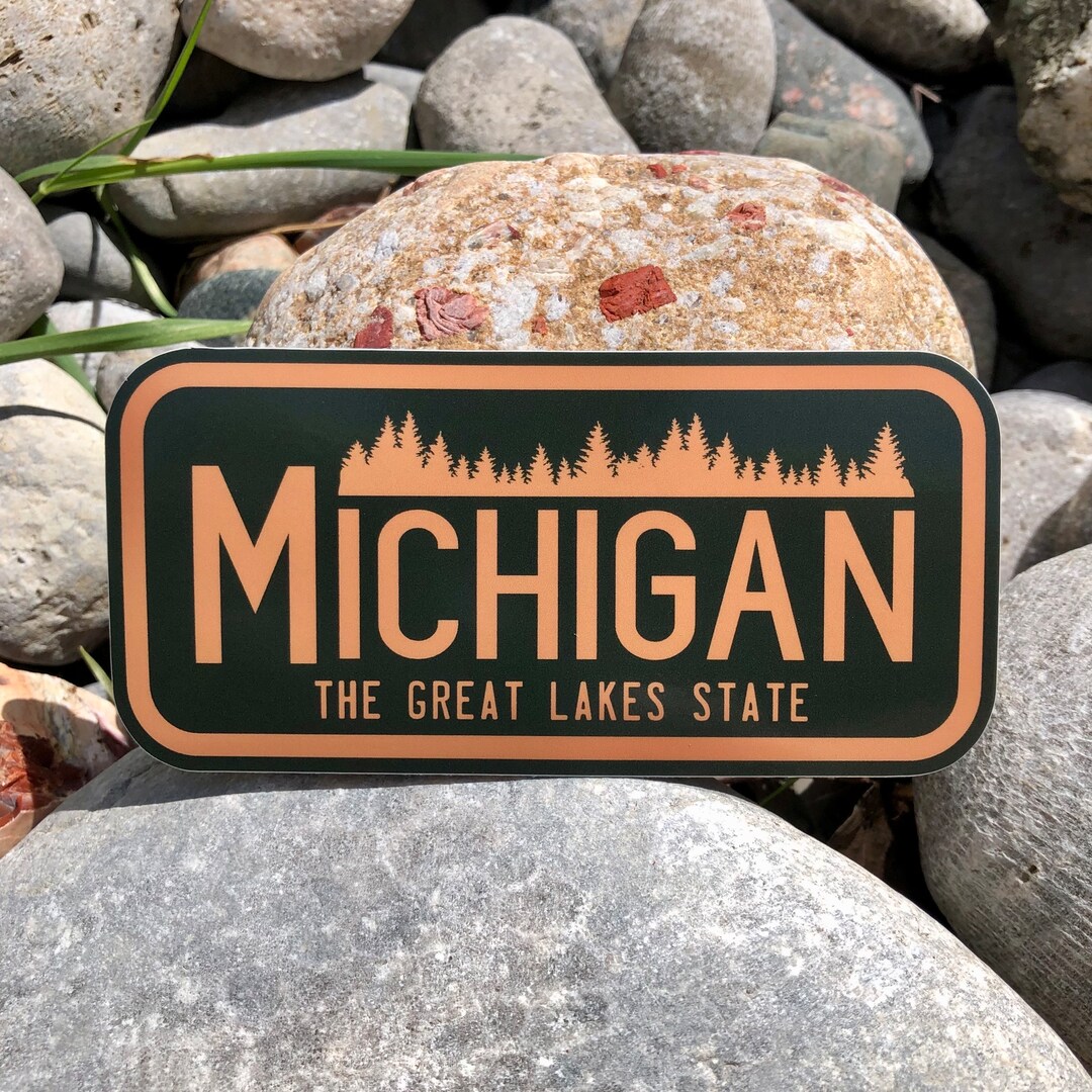 Michigan Great Lakes Sticker - Etsy