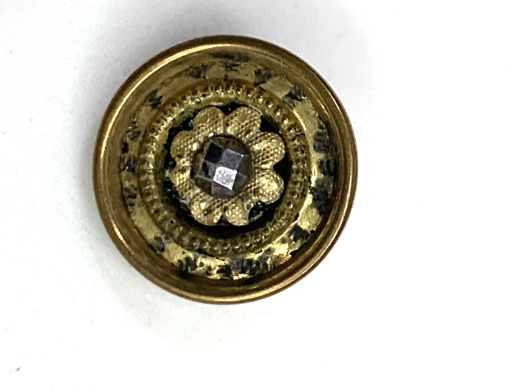 19th Century Antique Cut Steel Buttons, Austrian Tiny Buttons, 3 ...