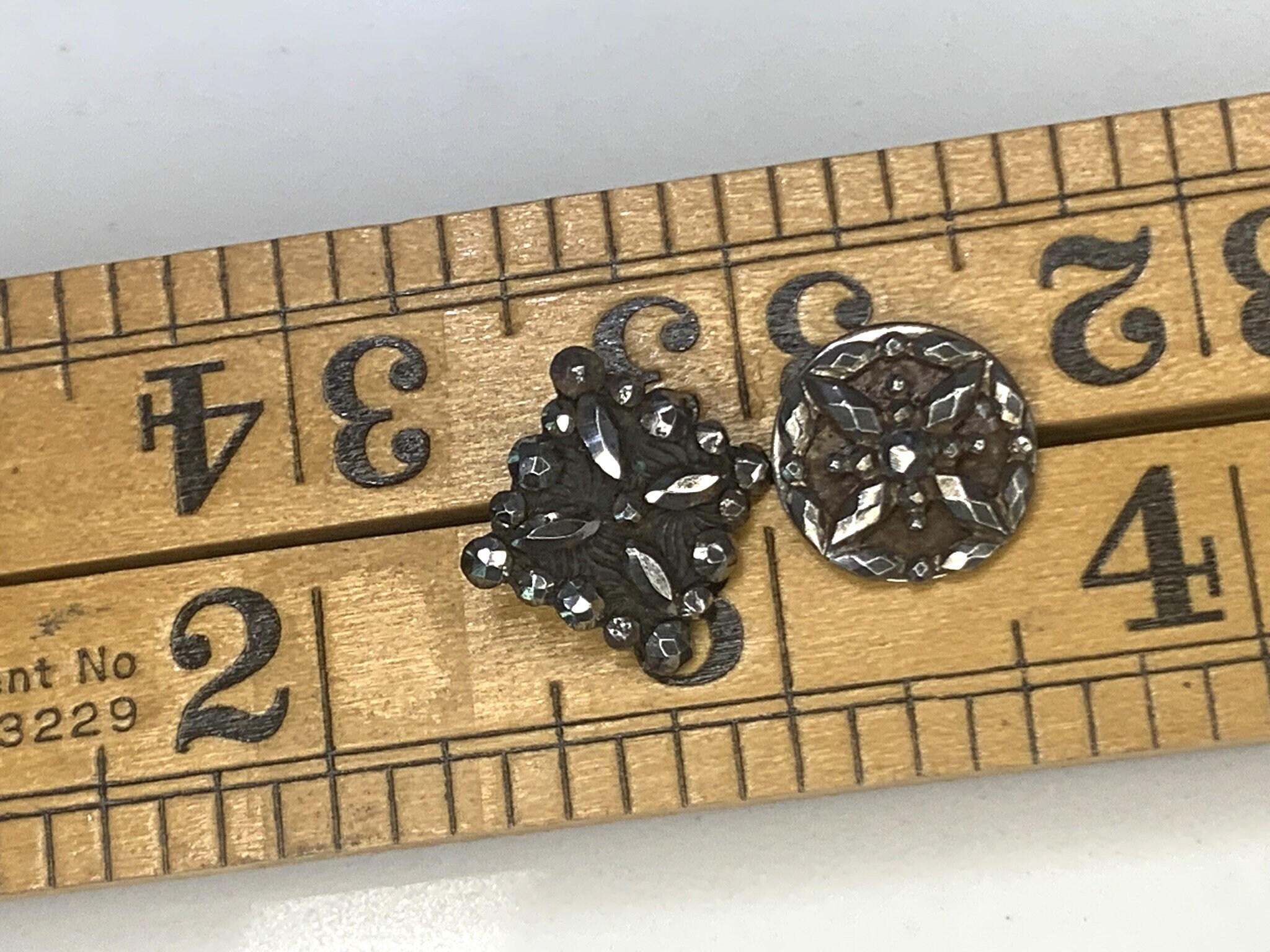 19th Century Antique Cut Steel Buttons With Unique Shape Cut - Etsy