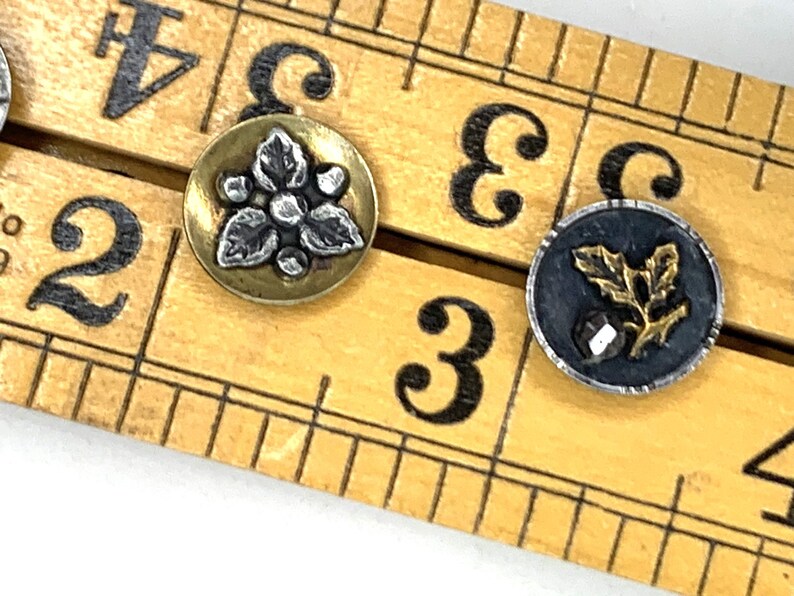 19th Century Antique Fancy Cut Steel Cup Buttons, Special Shaped Cut ...