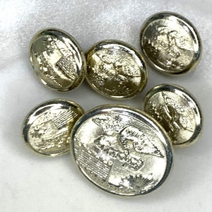 Vintage Silver Tone Army Corp of Engineers Uniform Buttons, Essayons ...
