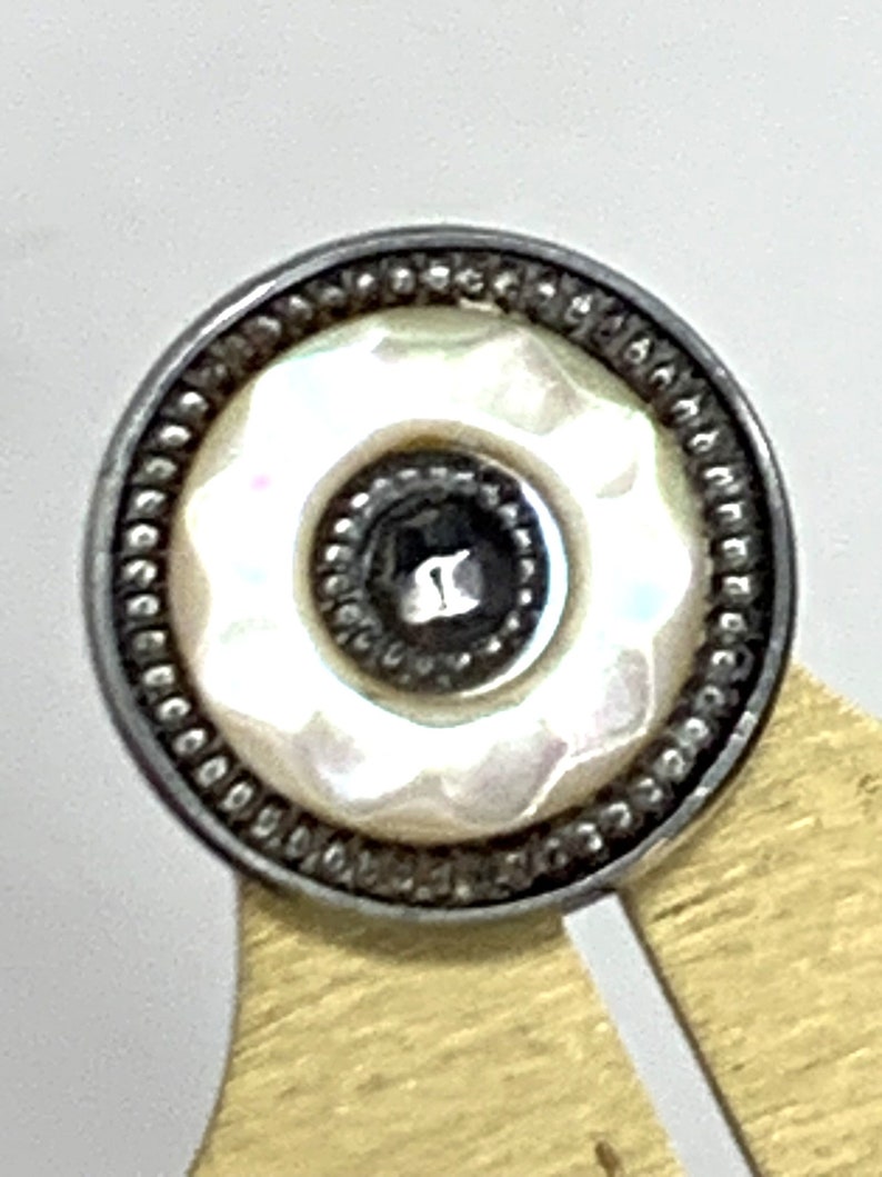 19th Century Antique Cut Steel Buttons, Austrian Tiny, Carved Mother of ...