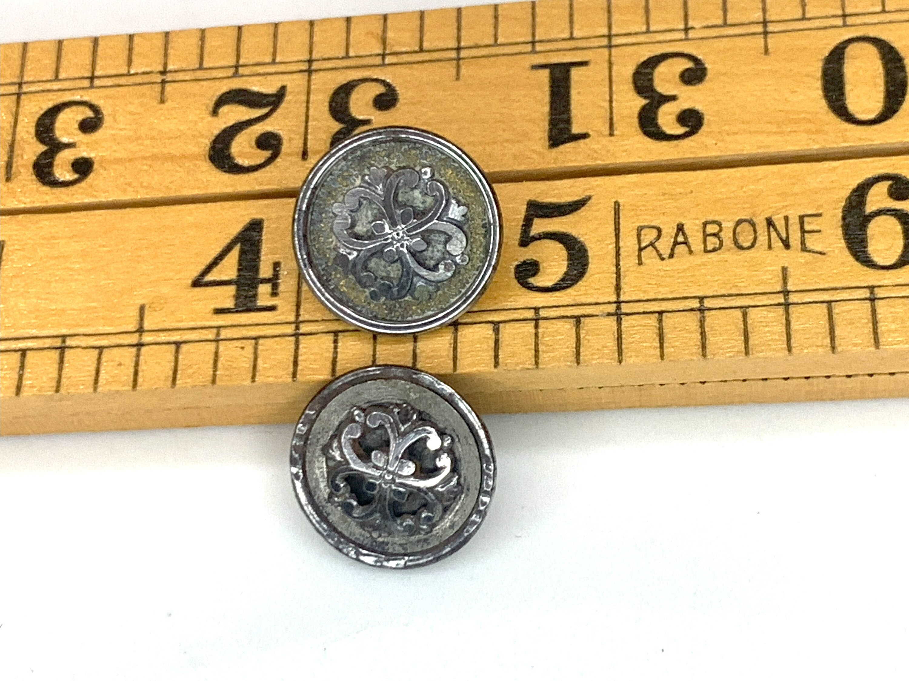 19th Century Antique Cut Steel Cup Button With Byzantine Design. - Etsy