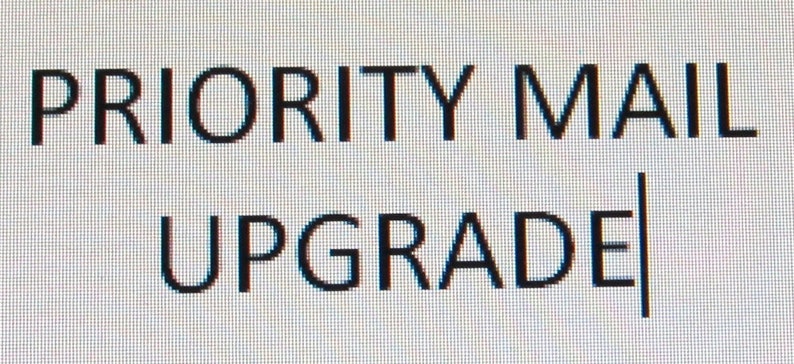 PRIORITY MAIL UPGRADE - Etsy
