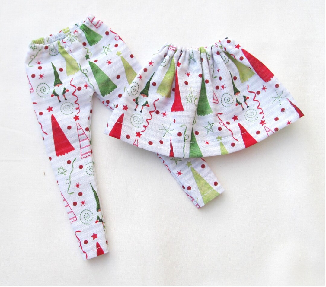 Elf Outfit || 12 Inch Doll Clothes !! Doll Pants || Doll Skirt || Doll ...