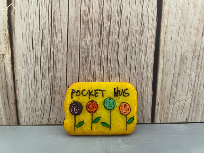 Pocket Hug Rock - Etsy