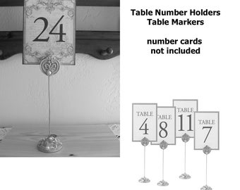 Table number stands | Etsy