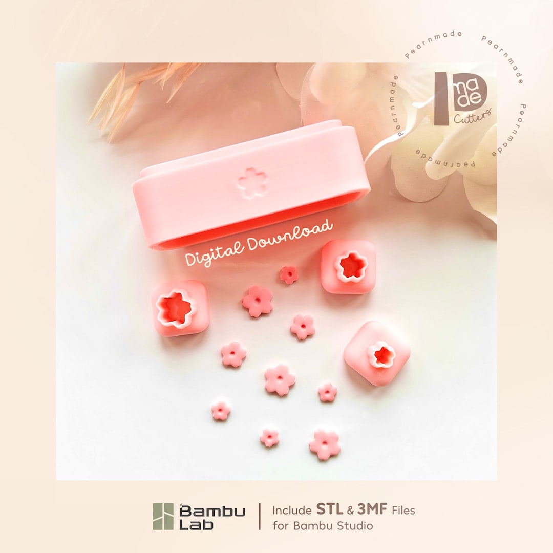 Sakura / Cherry Blossom Micro Clay Cutter | Stackable Storage Box ...