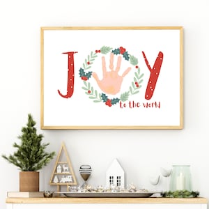 Sunday School Christmas Handprint Art Bible Keepsake Gift Nativity Joy ...