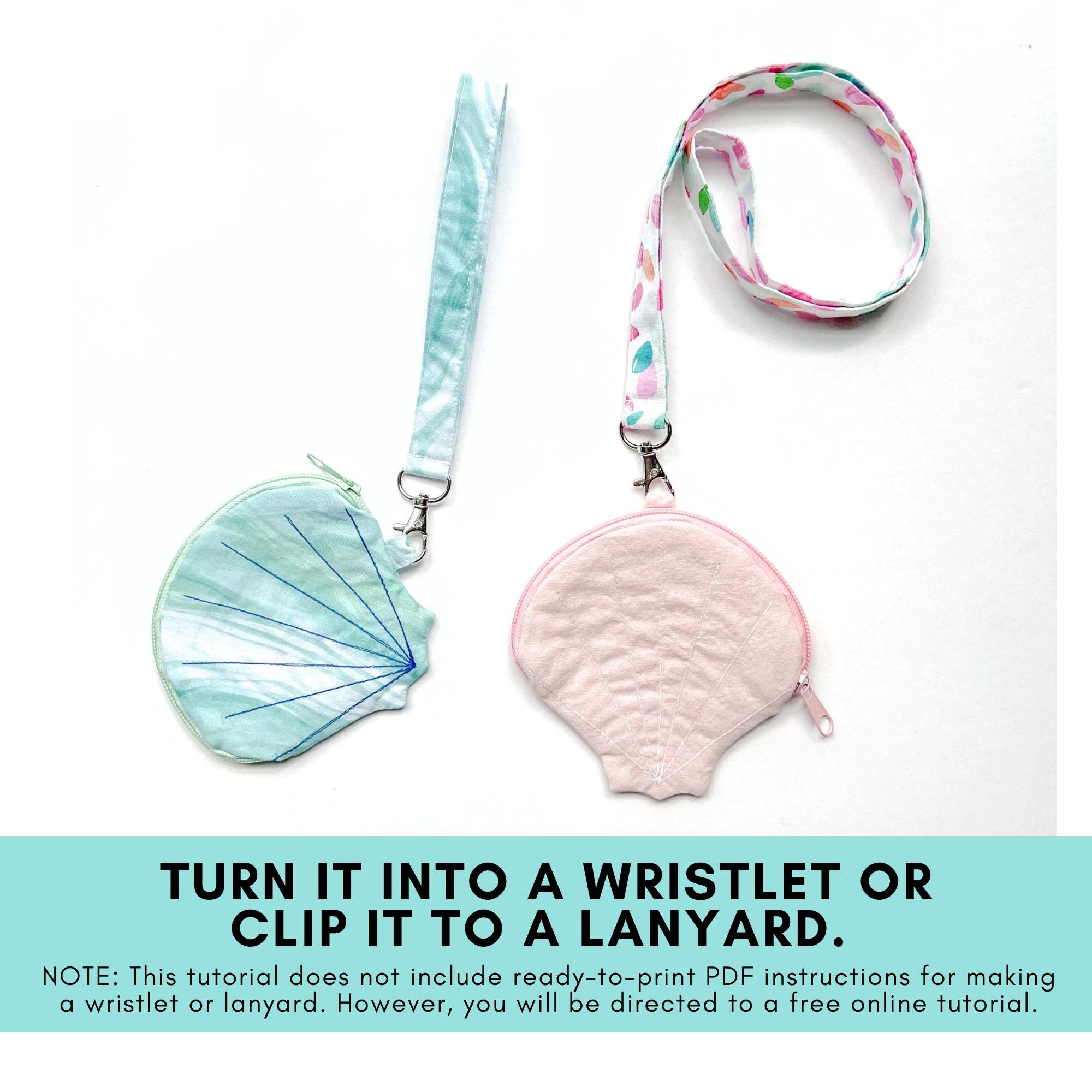 Clam Shell Zipper Pouch Sewing Pattern | Ocean Theme (PDF Pattern) - Etsy
