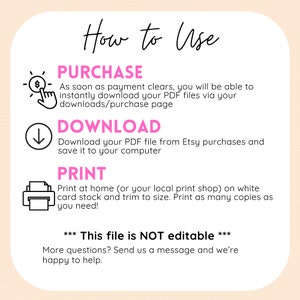 PRINTABLE Bowl Cozy Label | Instant Download | Digital PDF Cozy Care ...