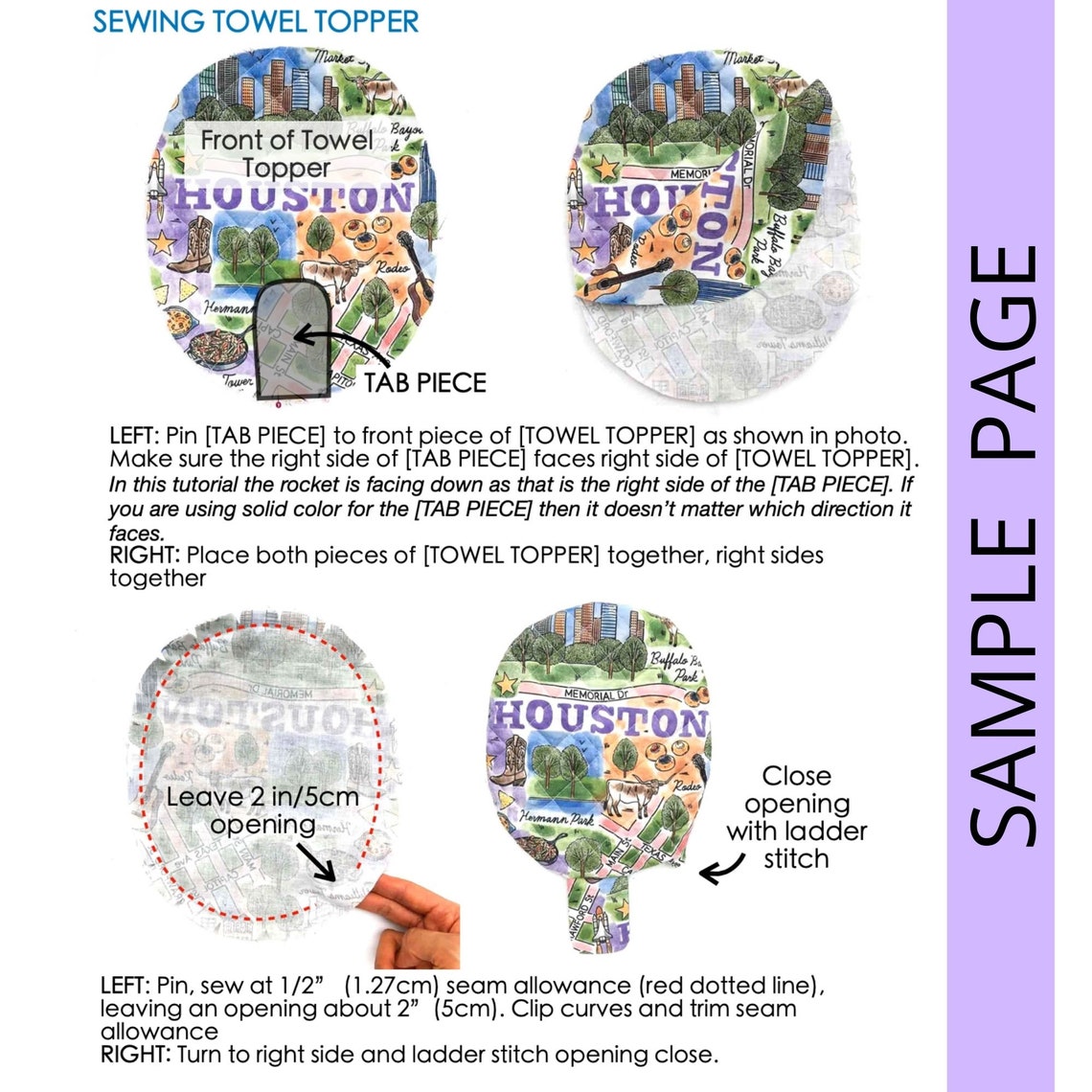 Hanging Hand Towel PDF Sewing Pattern | Towel Topper PDF Sewing Pattern ...