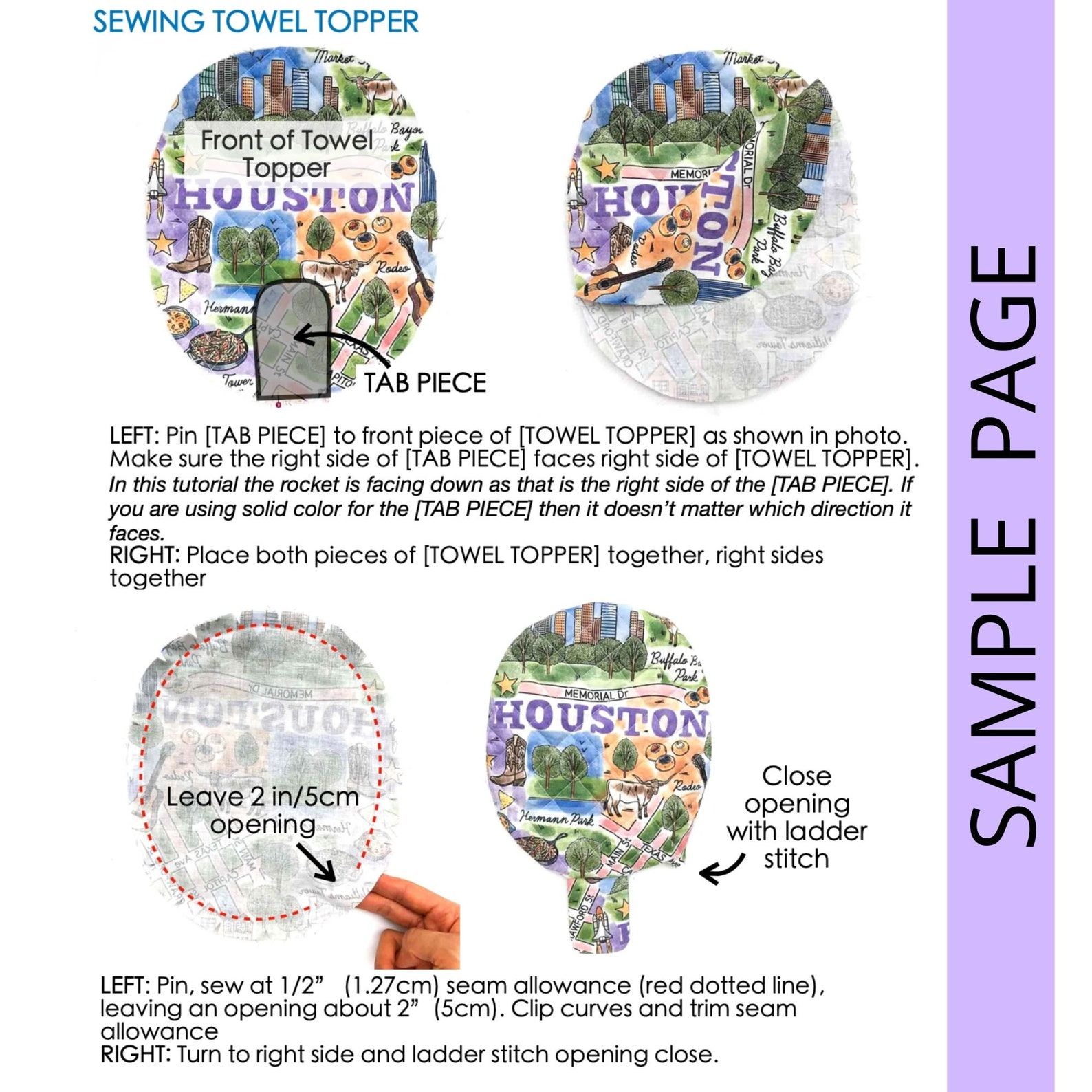 Hanging Hand Towel PDF Sewing Pattern | Towel Topper PDF Sewing Pattern ...