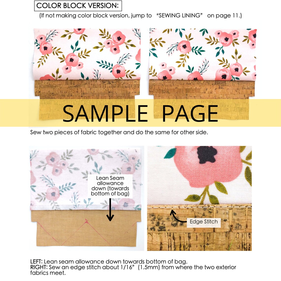 Drawstring Bag PDF Sewing Pattern Instant Download Flat - Etsy