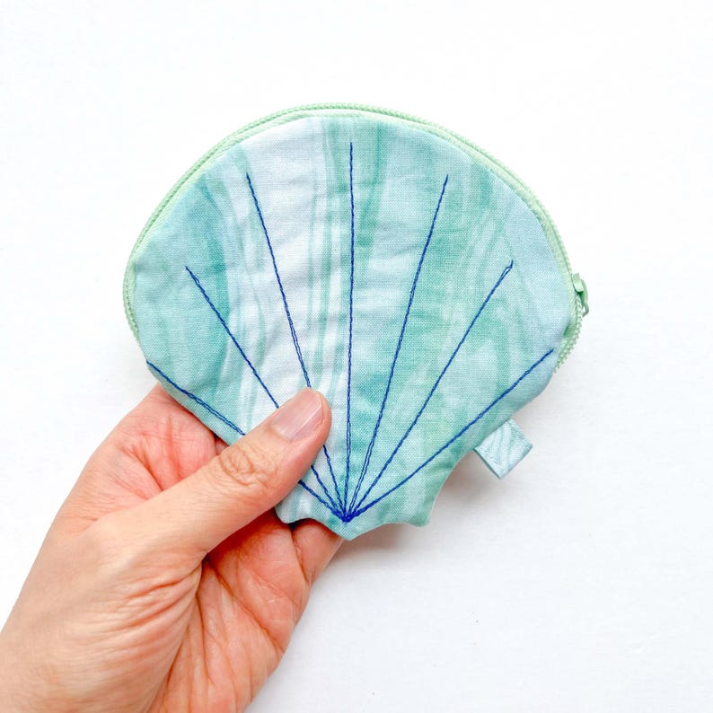 Clam Shell Zipper Pouch Sewing Pattern | Ocean Theme (PDF Pattern) - Etsy